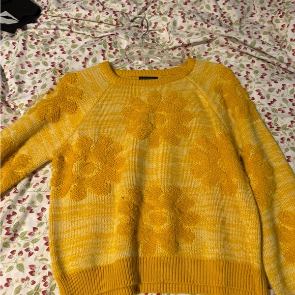 Sweaters | Yellow Floral Sweater | Poshmark